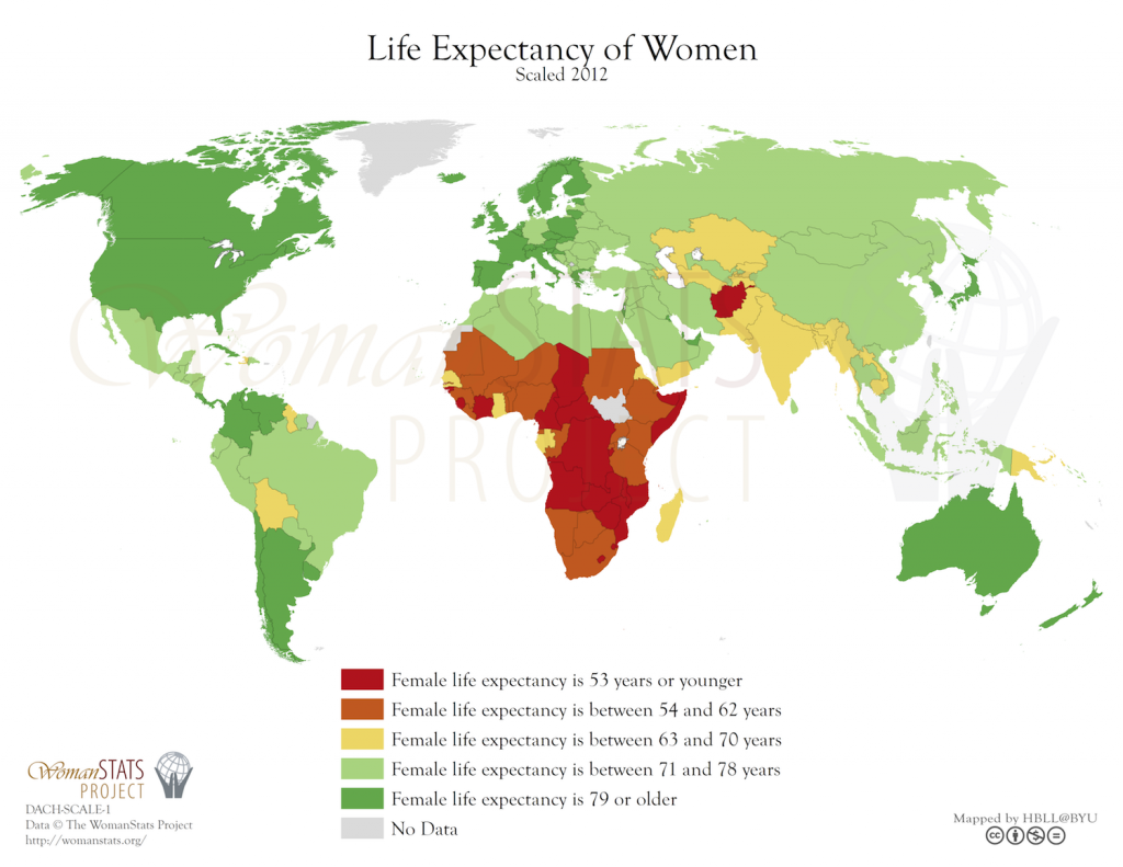 Mapas que ilustran la discriminación de las mujeres en el mundo ...