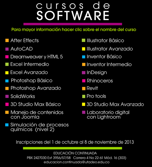 Cursos de Software. | Universidad de Bogotá Jorge Tadeo Lozano